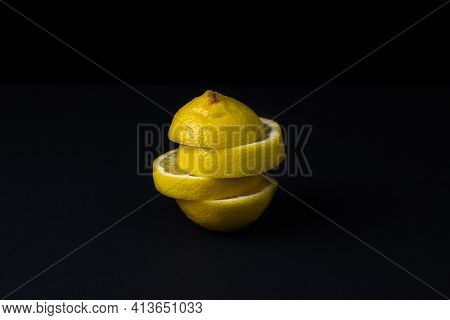Lemon On Dark Image & Photo (Free Trial) | Bigstock