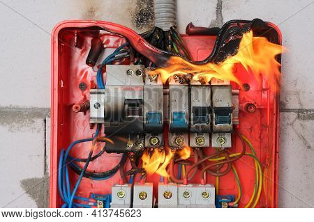Burning Switchboard Image & Photo (Free Trial) | Bigstock