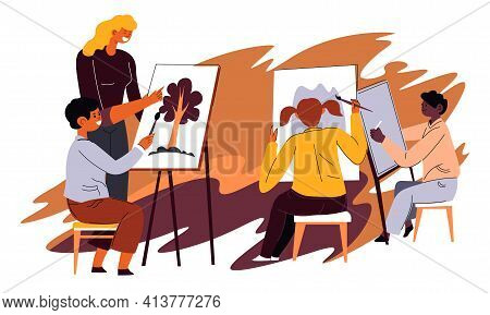 Teacher Art Classes Vector & Photo (Free Trial) | Bigstock