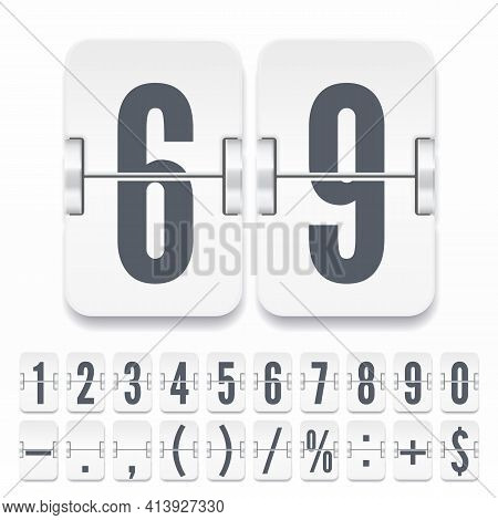 Flip Numbers Symbols Vector & Photo (Free Trial) | Bigstock