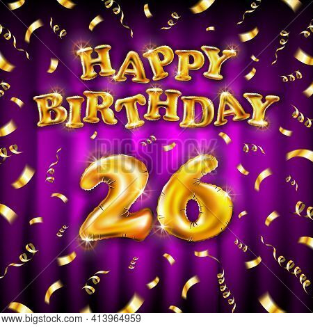 Golden Number 26 Vector & Photo (Free Trial) | Bigstock