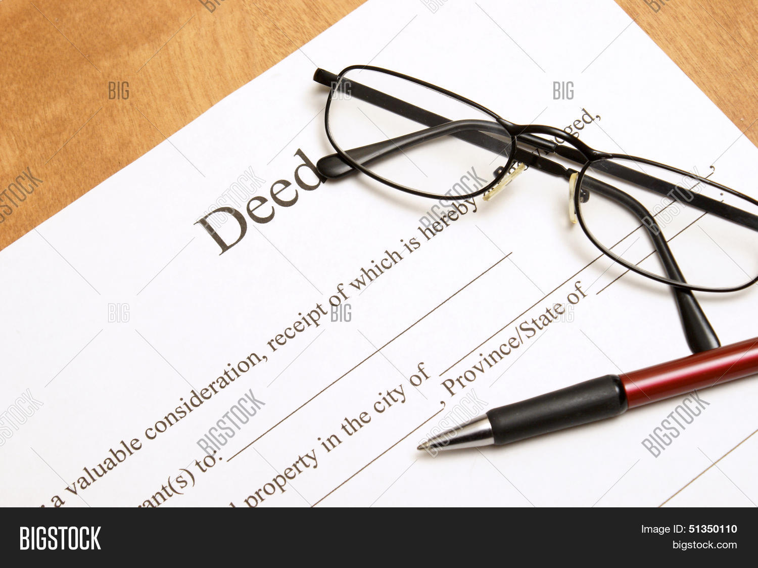 Deed Papers Image & Photo (Free Trial) | Bigstock