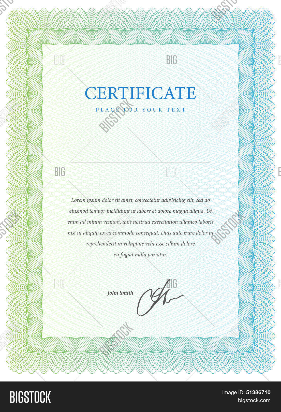 Certificate. Vector Vector & Photo (Free Trial) | Bigstock