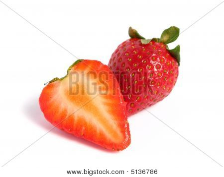 Strawberry Cut Half On Image & Photo (Free Trial) | Bigstock