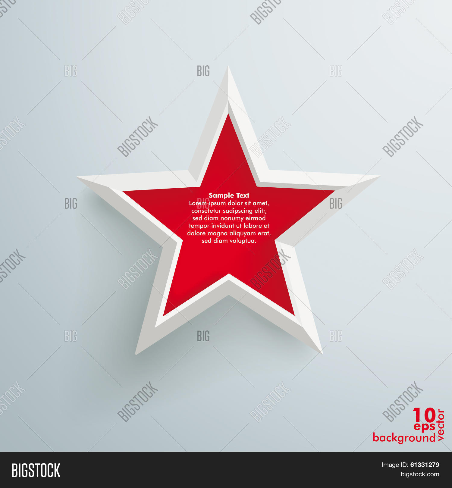 Big Red Star Vector & Photo (Free Trial) | Bigstock