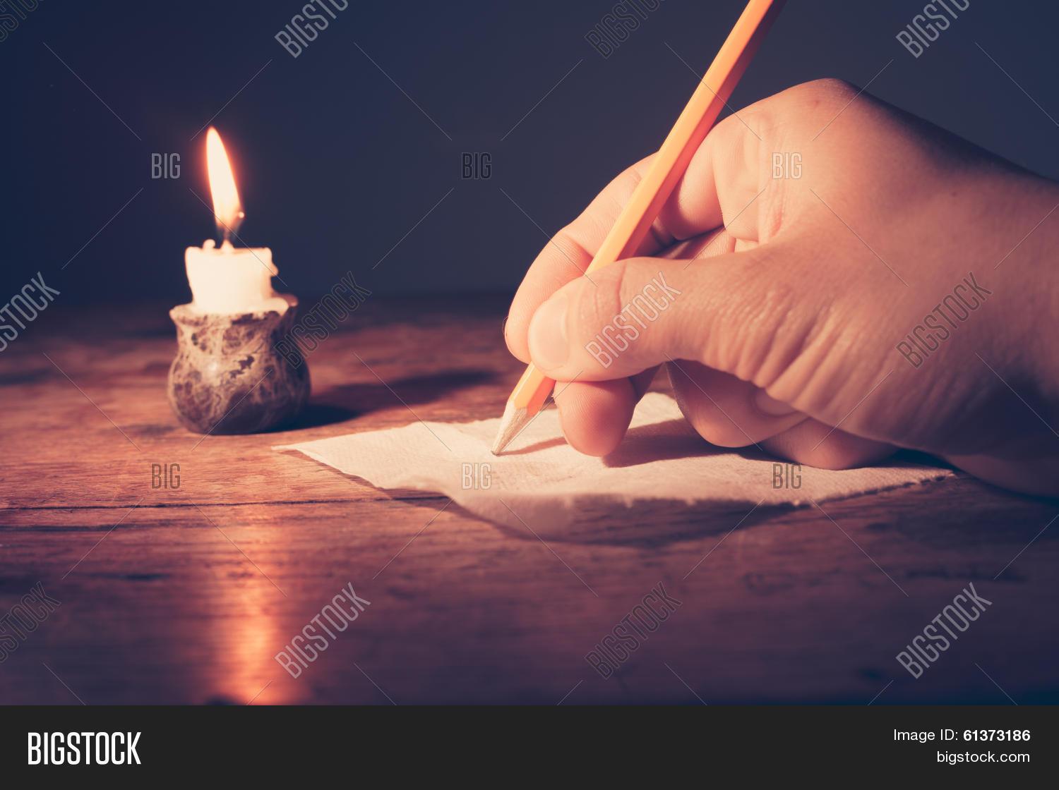 Writing By Candlelight Image & Photo (Free Trial) | Bigstock