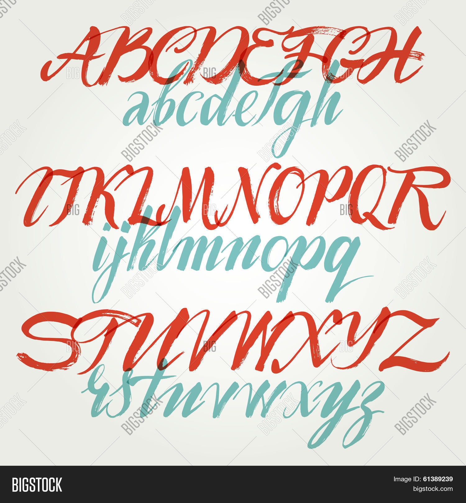 Alphabet Calligraphy Vector & Photo (Free Trial) | Bigstock
