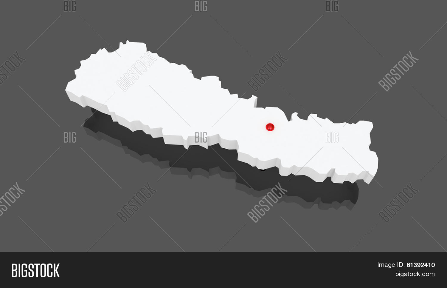 Map Nepal. 3d Image & Photo (Free Trial) | Bigstock