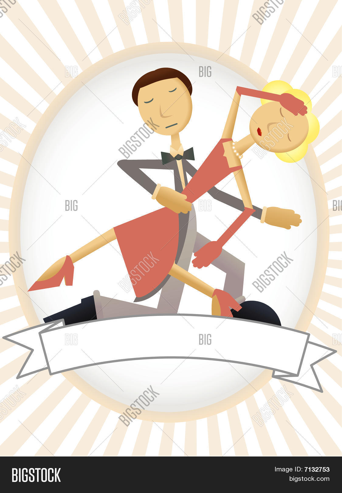 Dancing Couple Inside Vector & Photo (Free Trial) | Bigstock