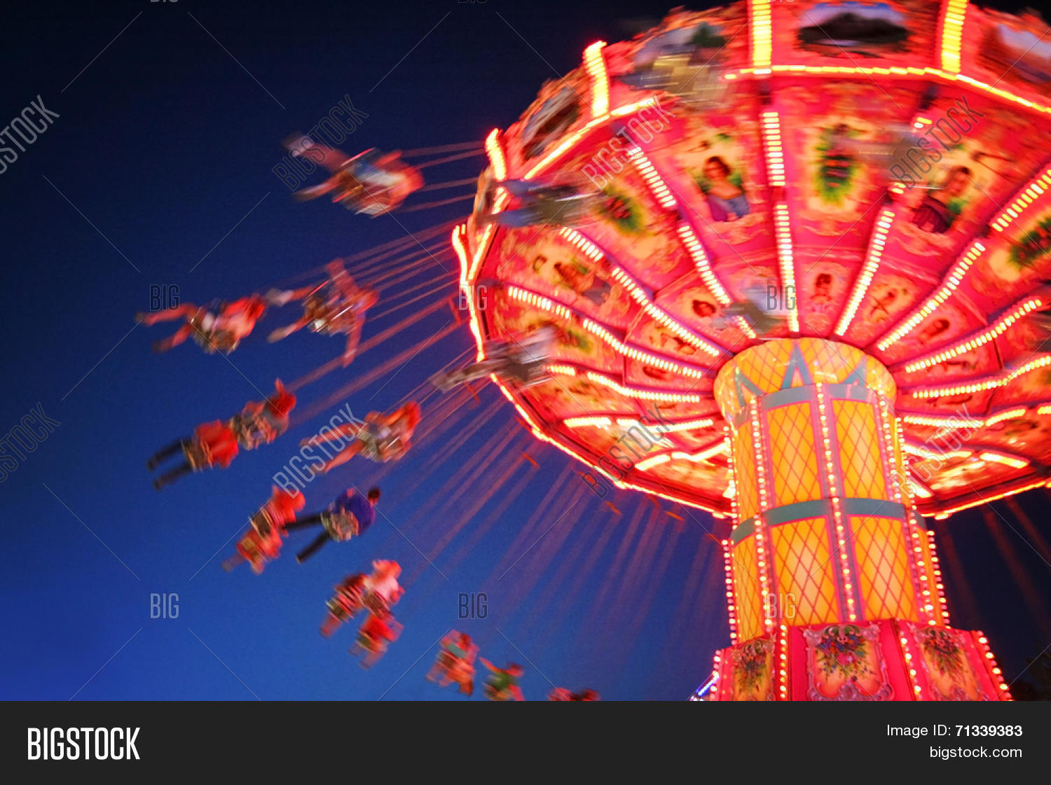 Fair Ride During Dusk Image & Photo (Free Trial) | Bigstock