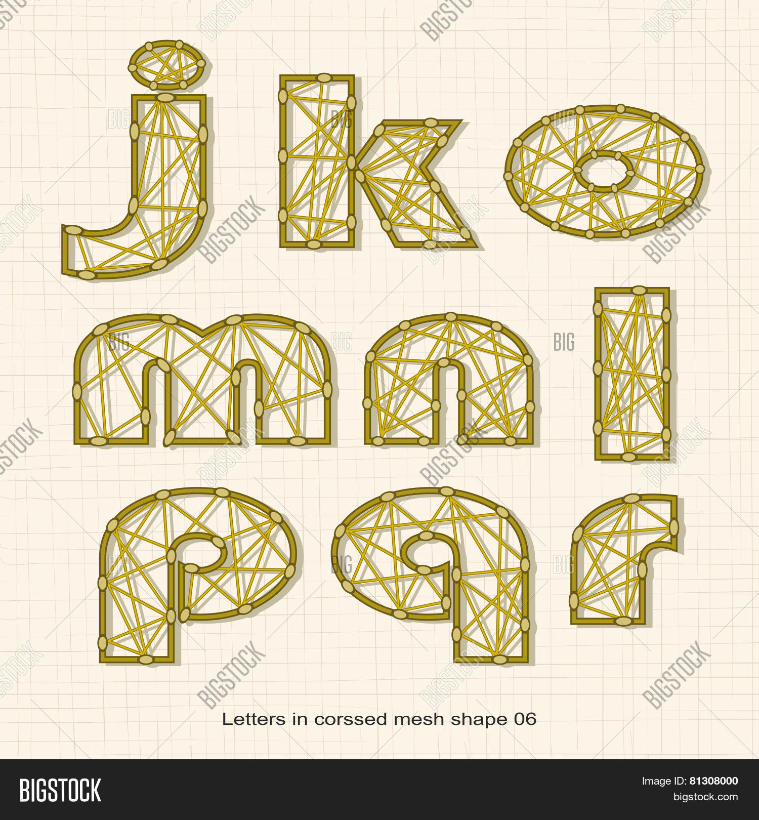 Letters Crossed Line Vector & Photo (Free Trial) | Bigstock