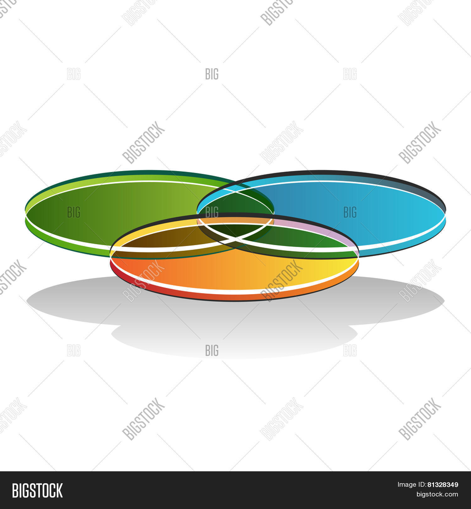 Image 3d Venn Diagram Vector & Photo (Free Trial) | Bigstock