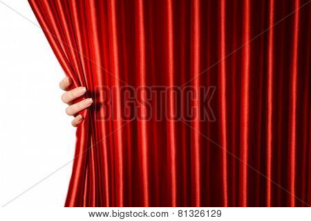Red Curtain Close- Image & Photo (Free Trial) | Bigstock