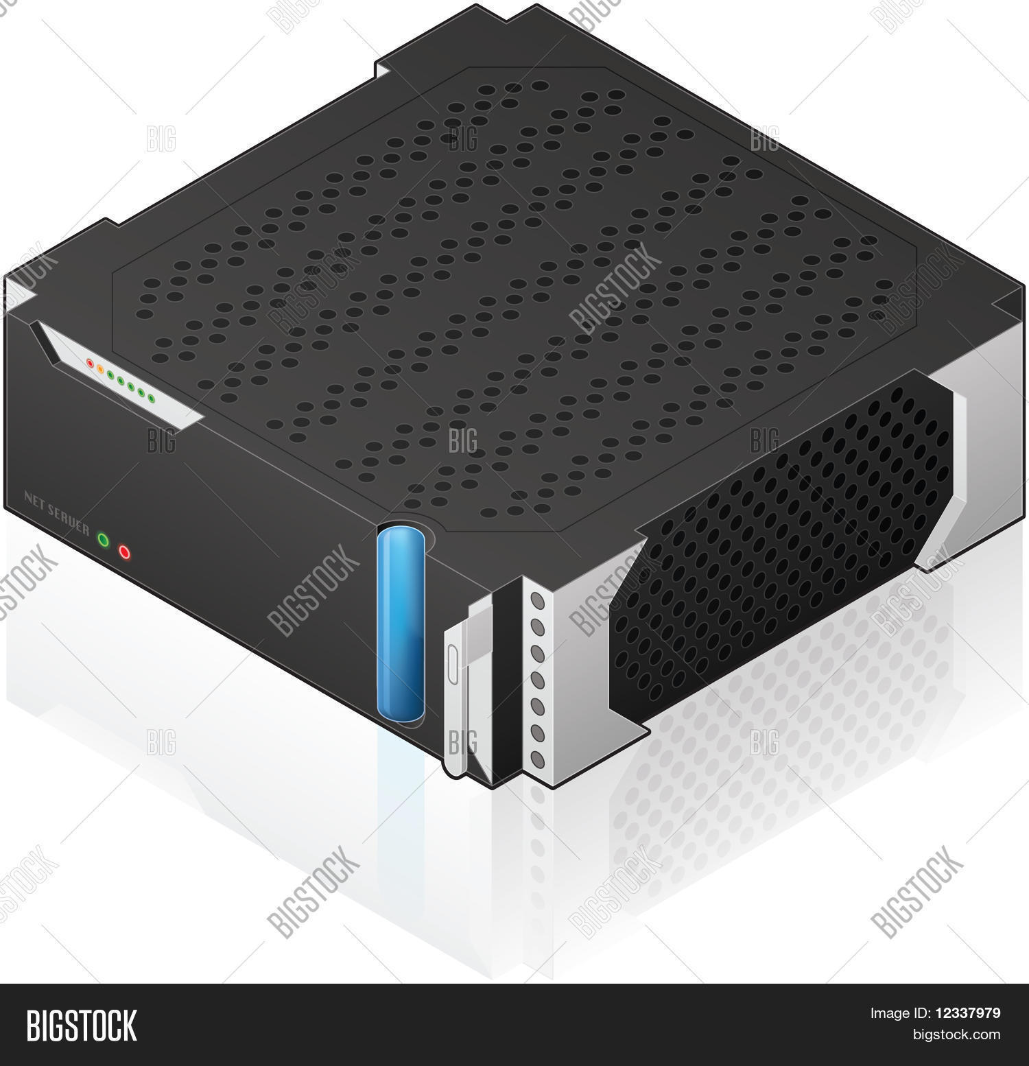 Medium Size Server Vector & Photo (Free Trial) | Bigstock