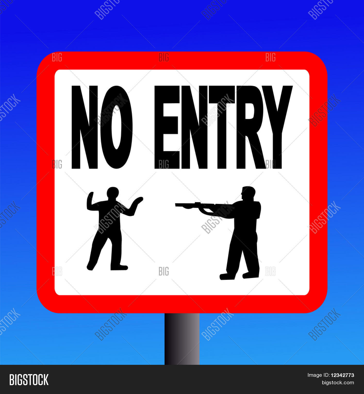 No Entry Sign Armed Image & Photo (Free Trial) | Bigstock