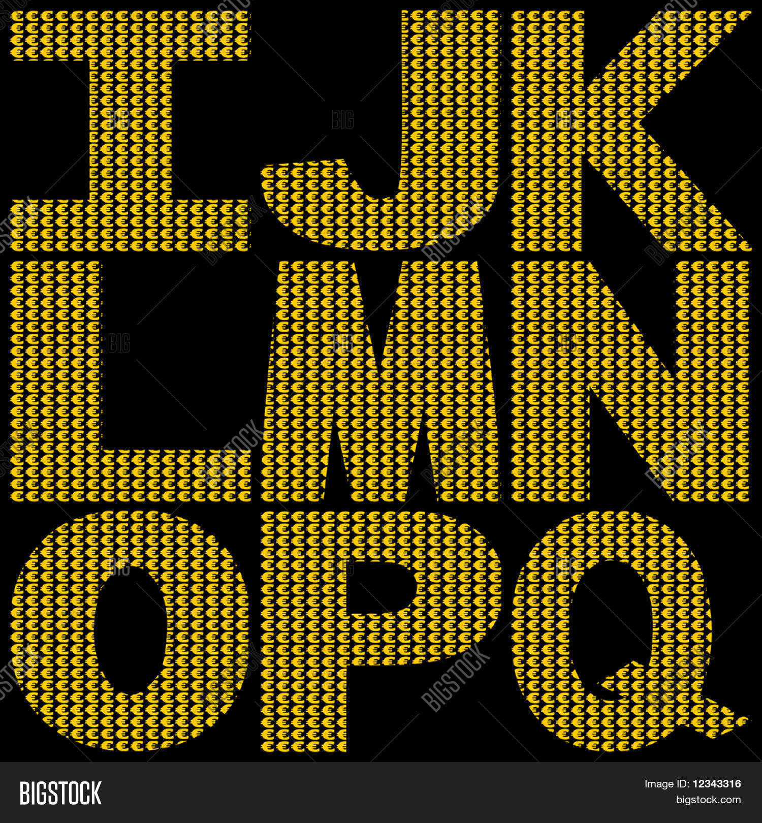 Euro Symbol Font Part Vector & Photo (Free Trial) | Bigstock