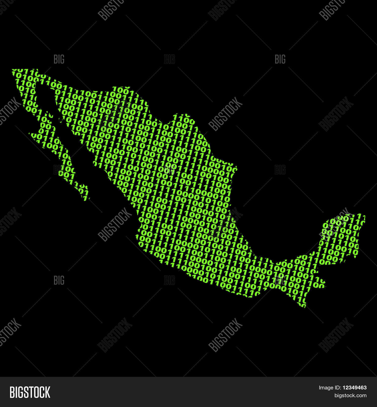 Mexico Map Green Image & Photo (Free Trial) | Bigstock