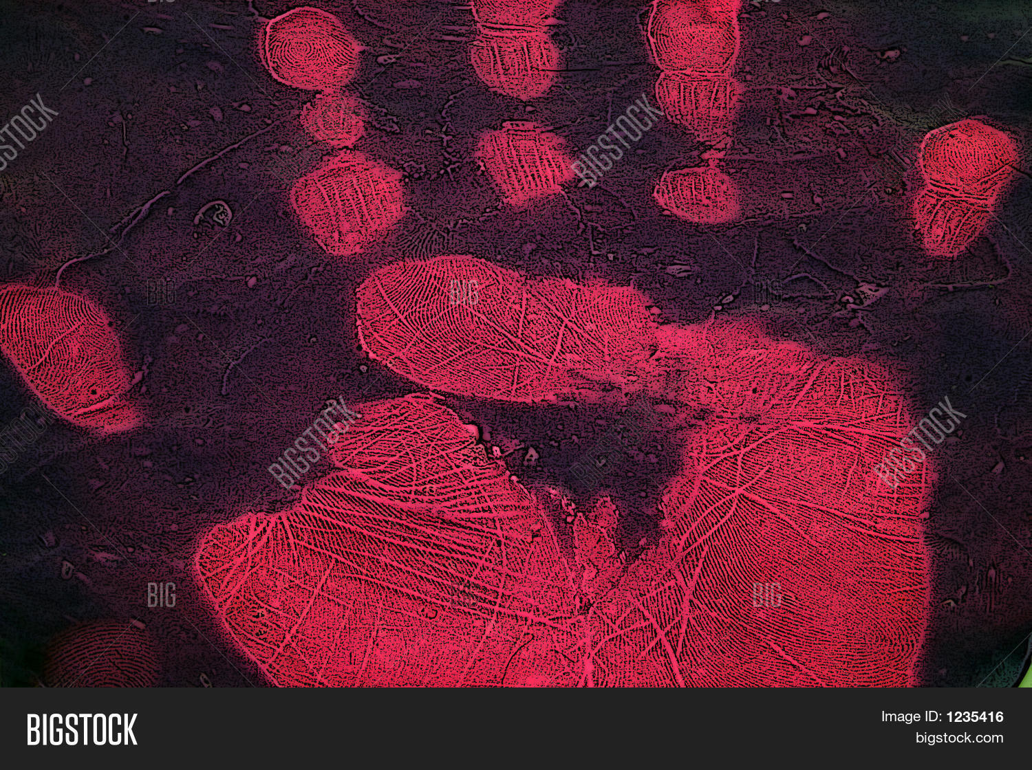 Hand Print Red Ink Image & Photo (Free Trial) | Bigstock