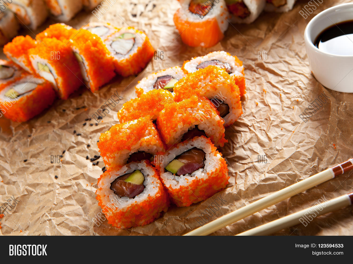 Maki Sushi Masago - Image & Photo (Free Trial) | Bigstock