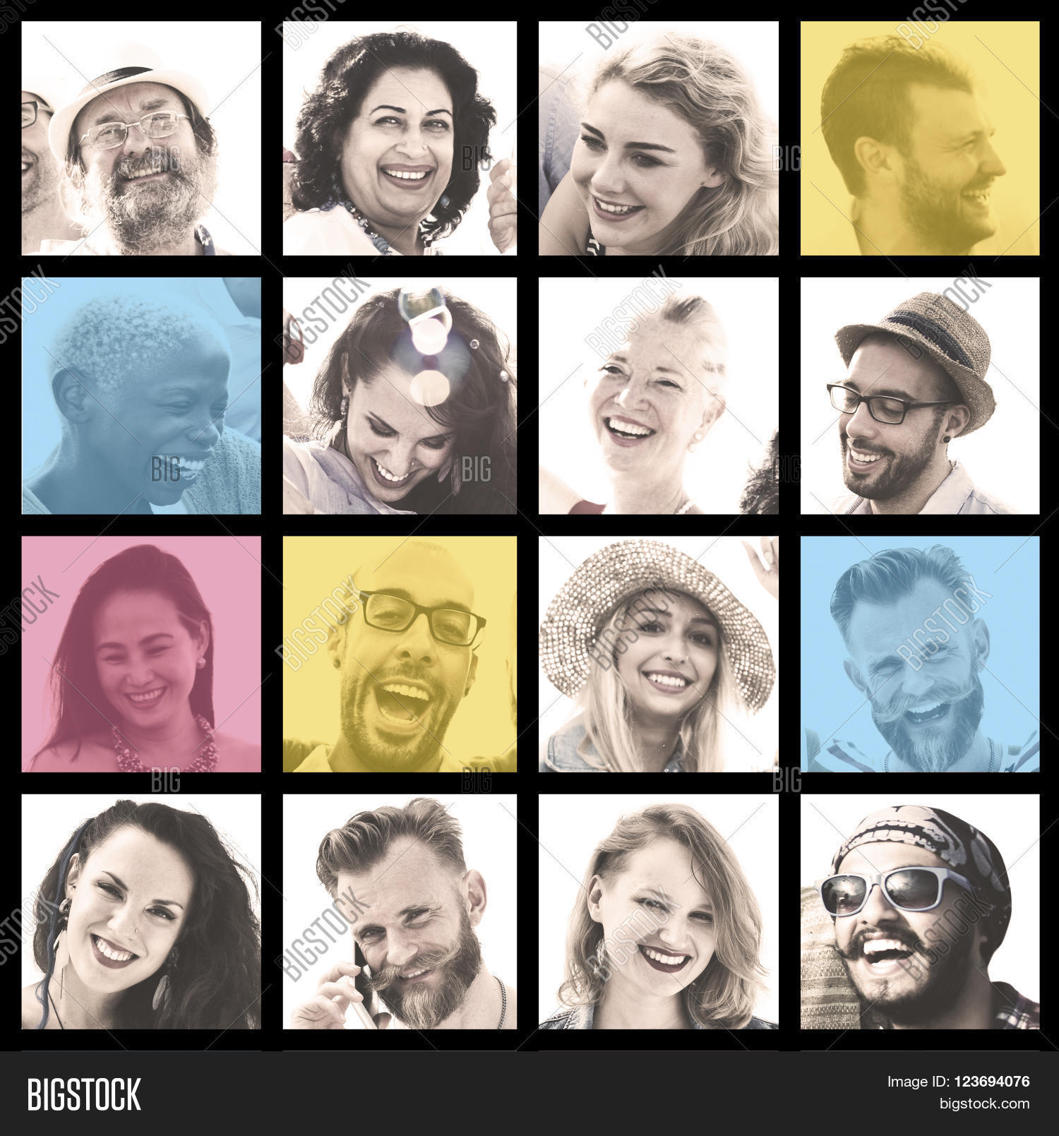 People Set Faces Image & Photo (Free Trial) | Bigstock