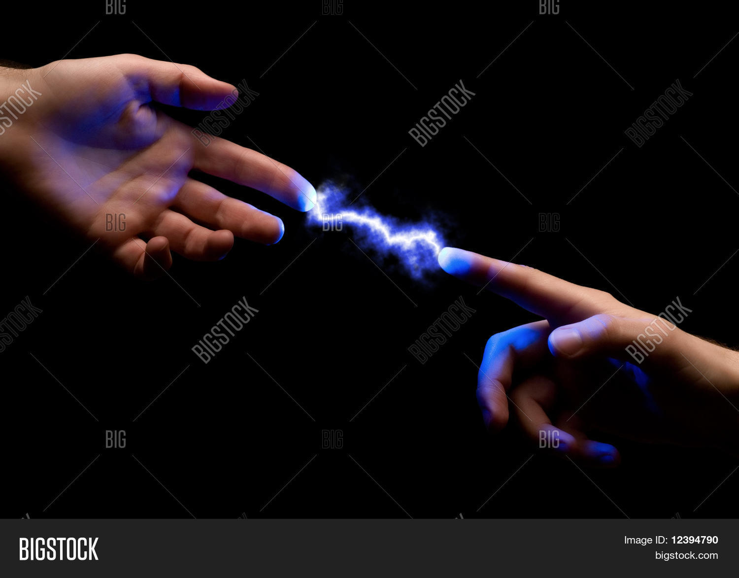 Spark Between Hands Image & Photo (Free Trial) | Bigstock