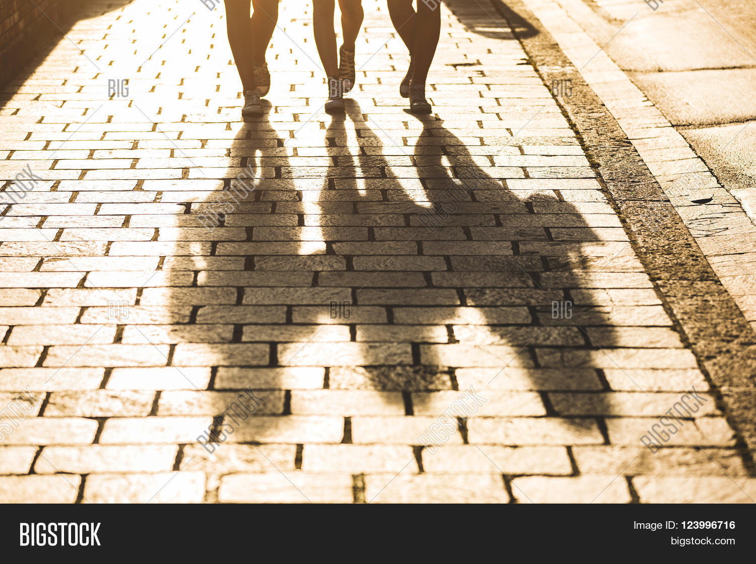 Shadows Three Girls Image & Photo (Free Trial) | Bigstock