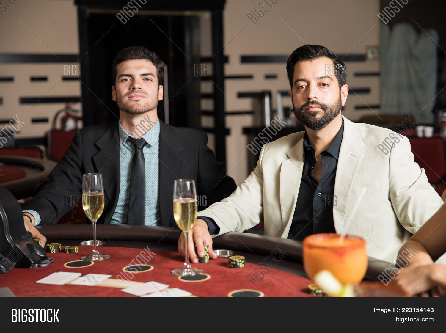 two men playing cards