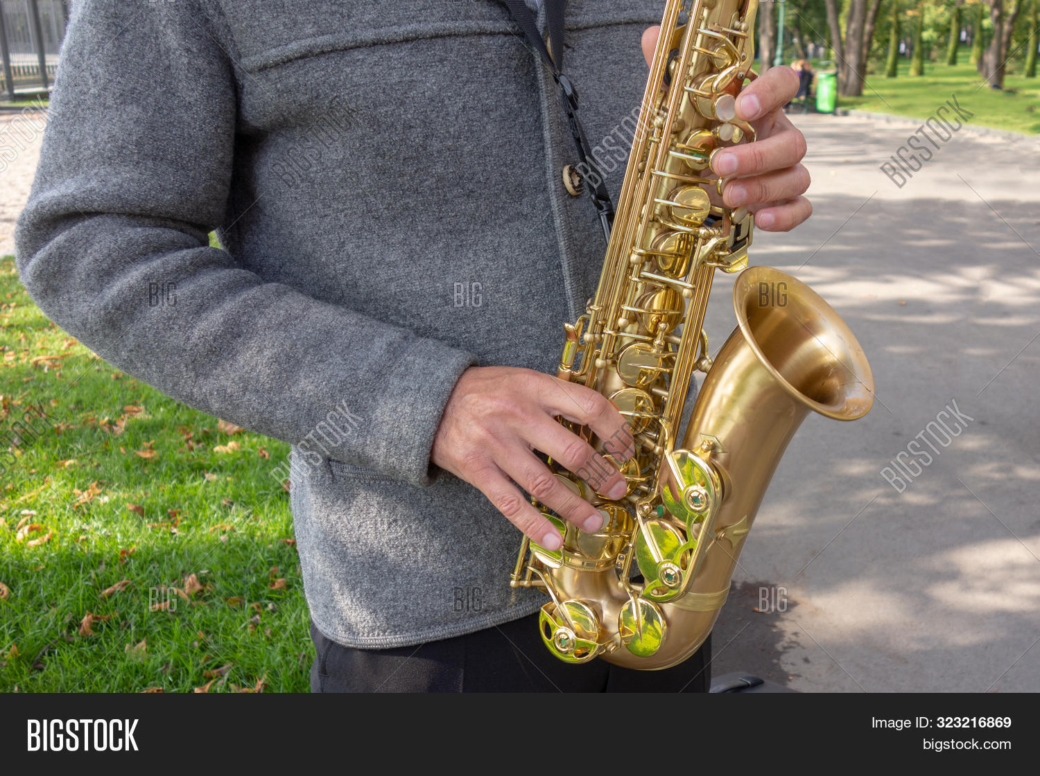Man Plays On Saxophone Image & Photo (Free Trial) | Bigstock