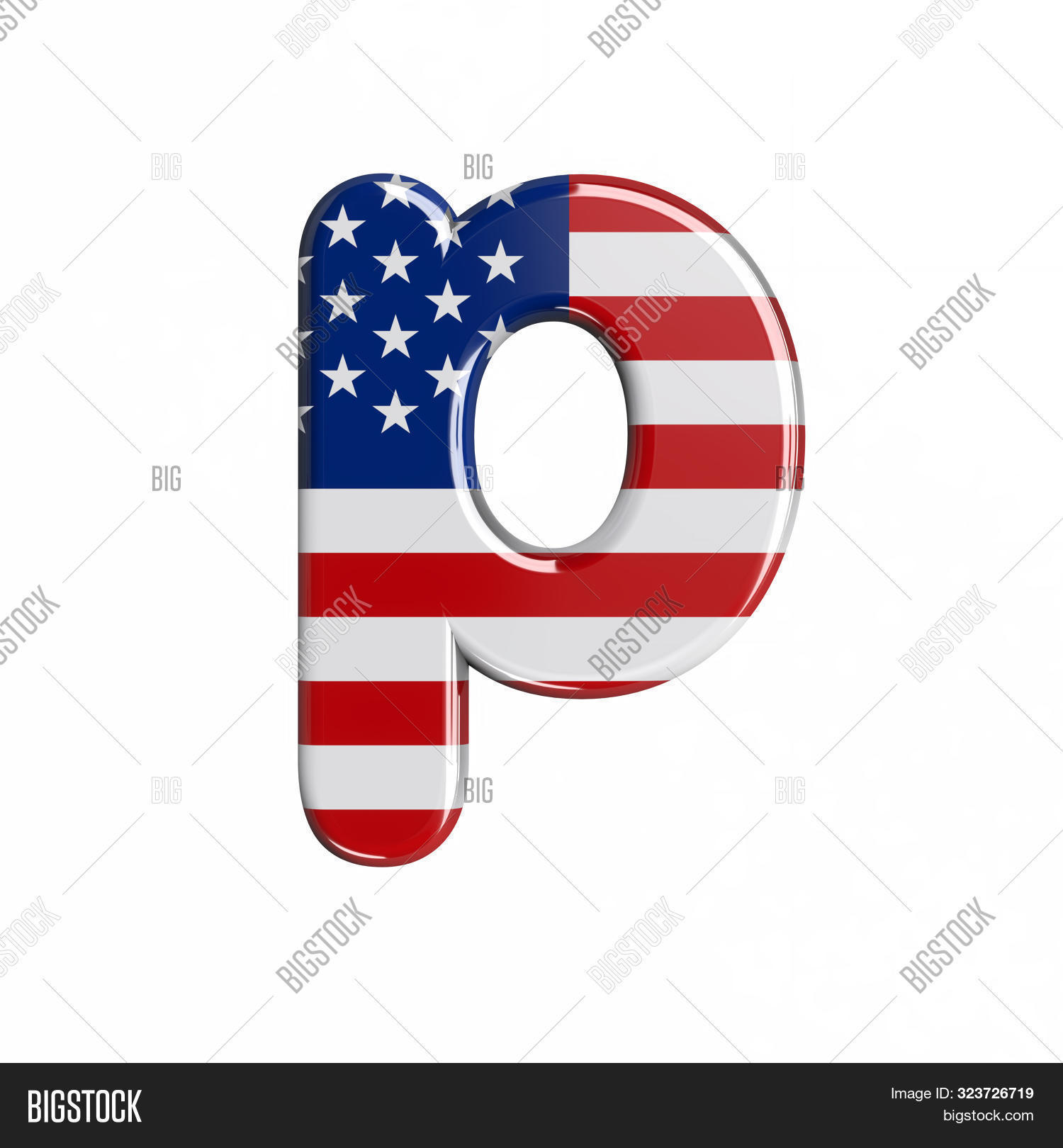 USA Letter P - Small Image & Photo (Free Trial) | Bigstock