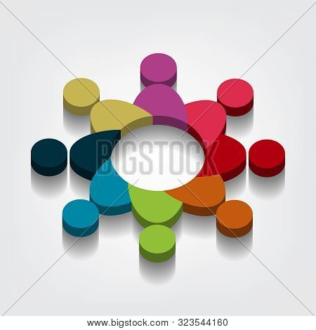 Group Eight People Vector & Photo (Free Trial) | Bigstock