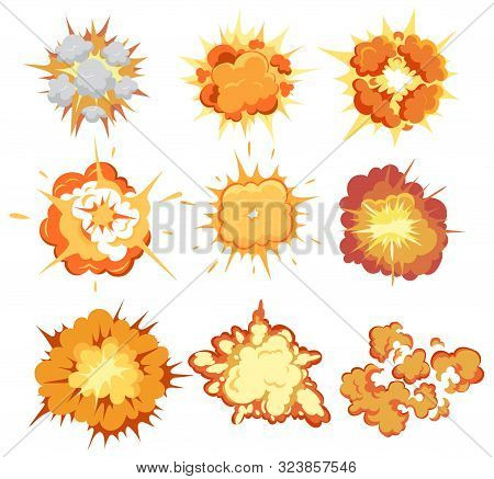 Set Explosions. Vector & Photo (Free Trial) | Bigstock