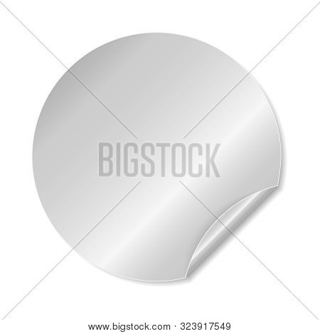 Round Silver Adhesive Vector & Photo (Free Trial) | Bigstock