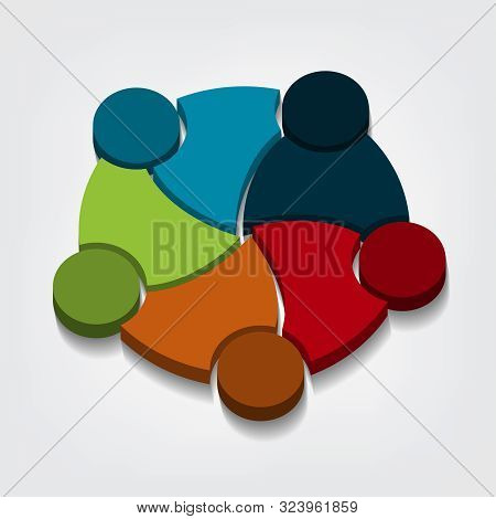Group Five People Vector & Photo (Free Trial) | Bigstock