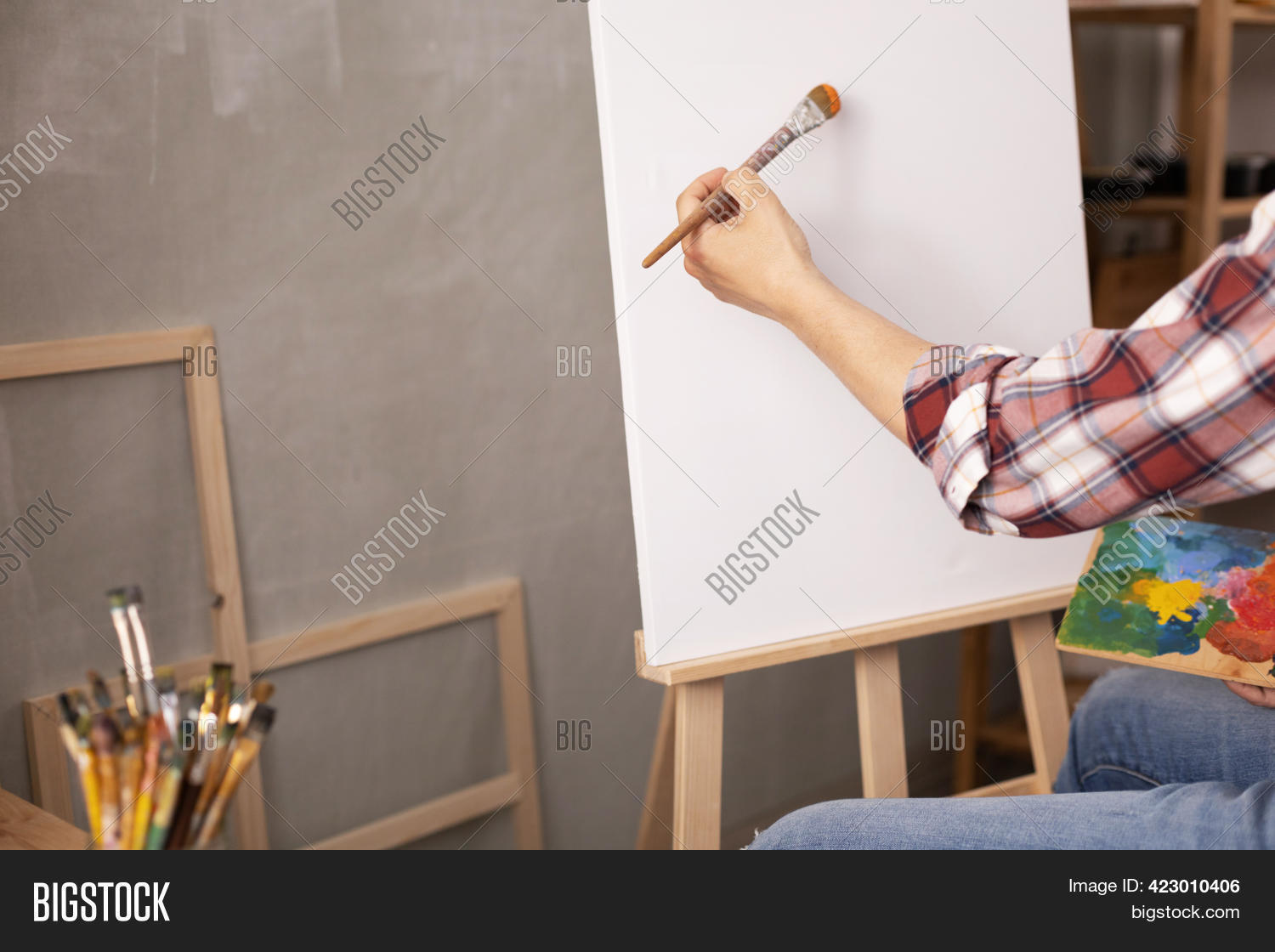Male Artist Working On Image & Photo (Free Trial) | Bigstock
