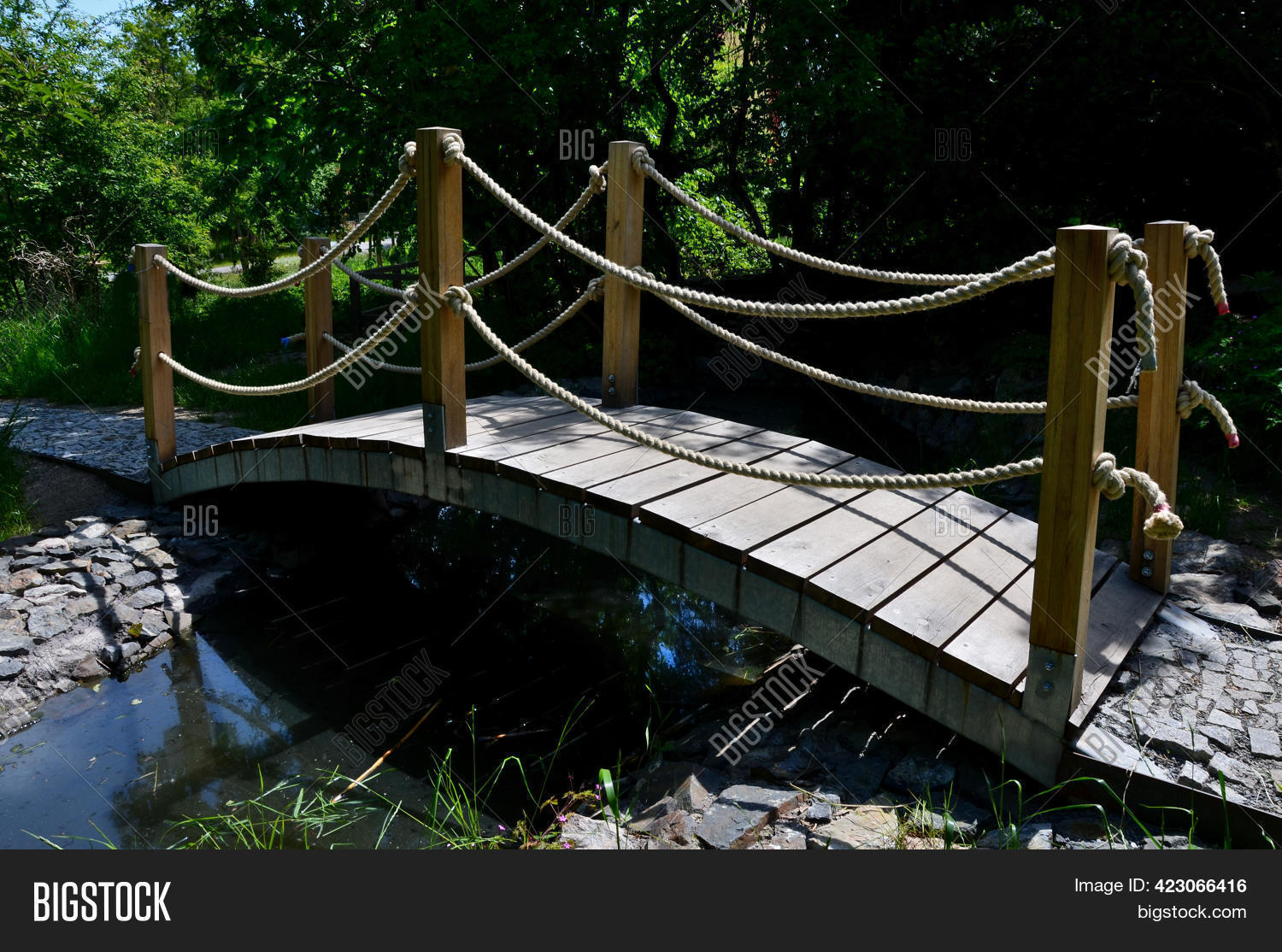 Arched Wooden Bridge Image & Photo (Free Trial) | Bigstock