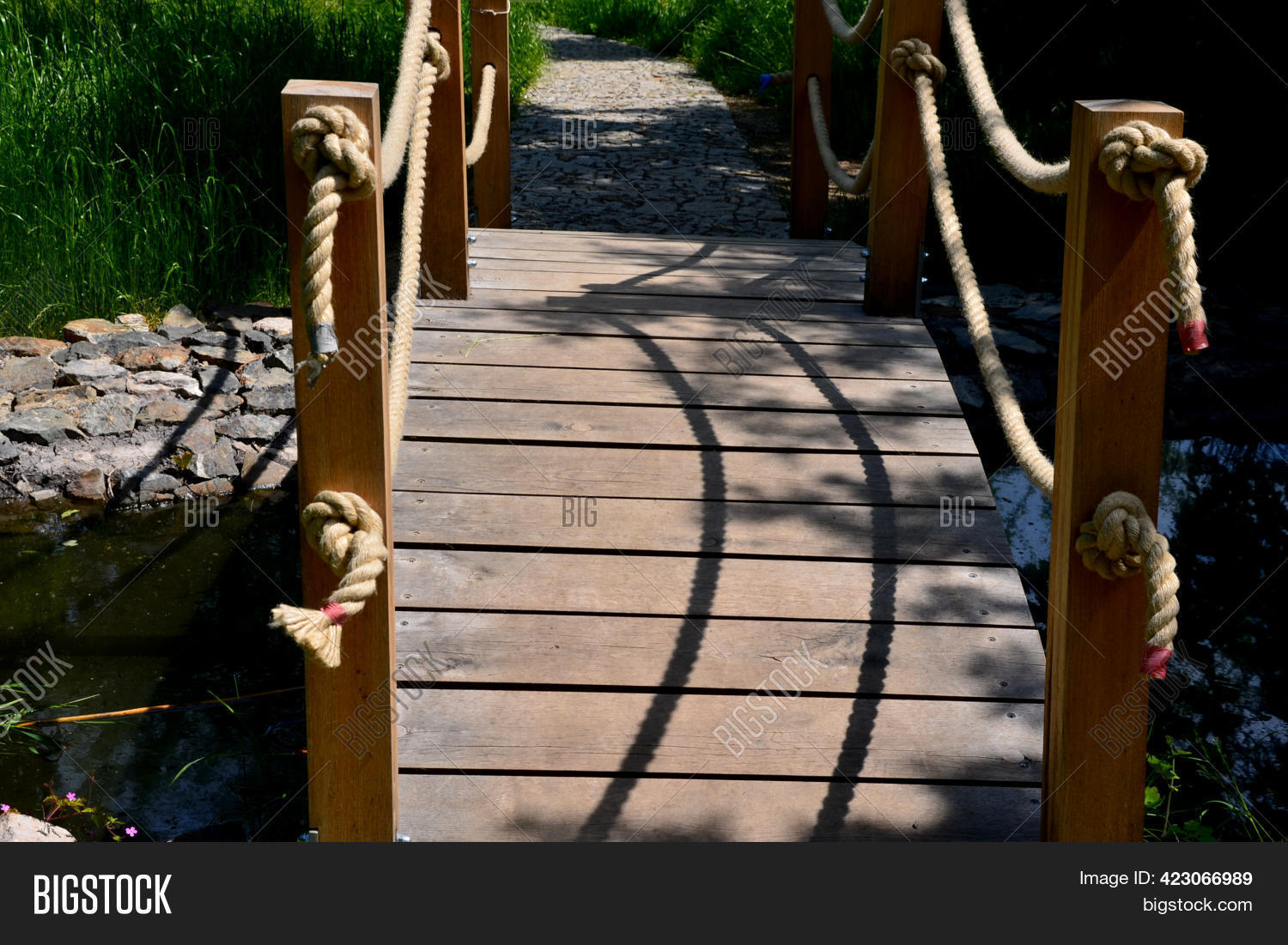 Arched Wooden Bridge Image & Photo (Free Trial) | Bigstock