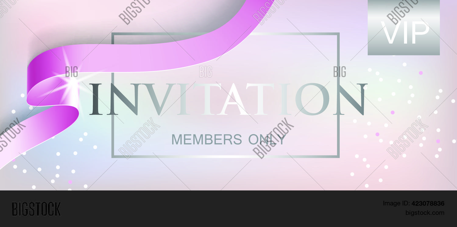 Vip Invitation Vector & Photo (Free Trial) | Bigstock