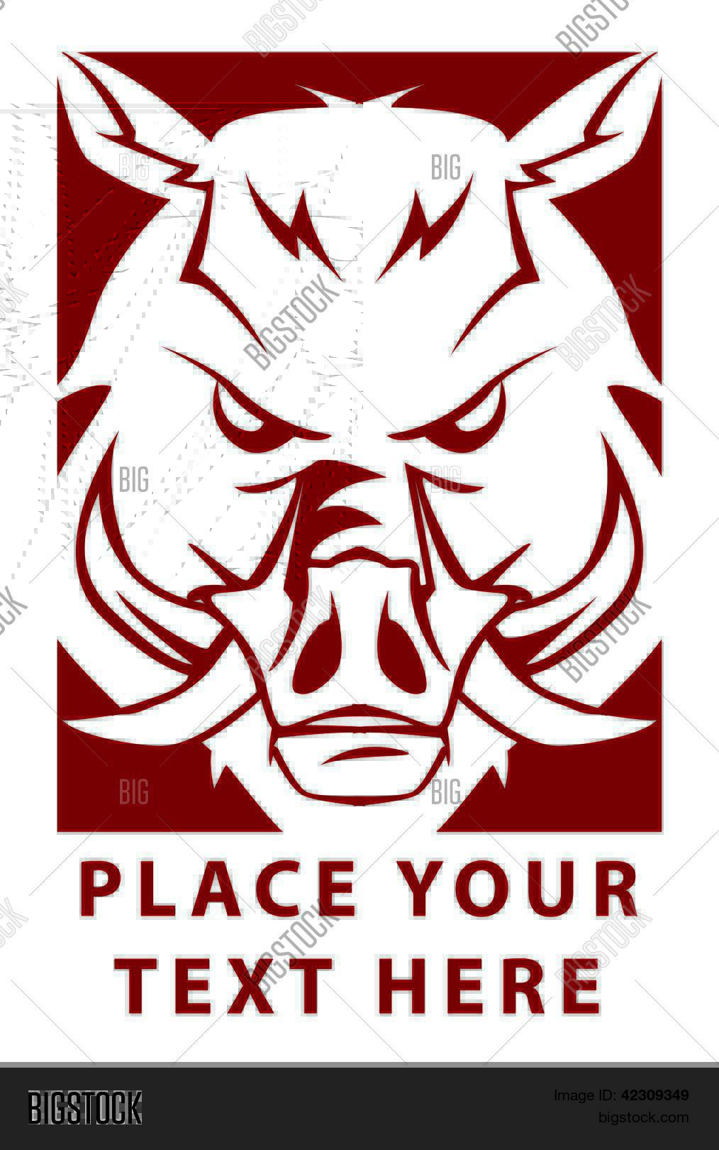 Wild Boar Design Vector & Photo (Free Trial) | Bigstock