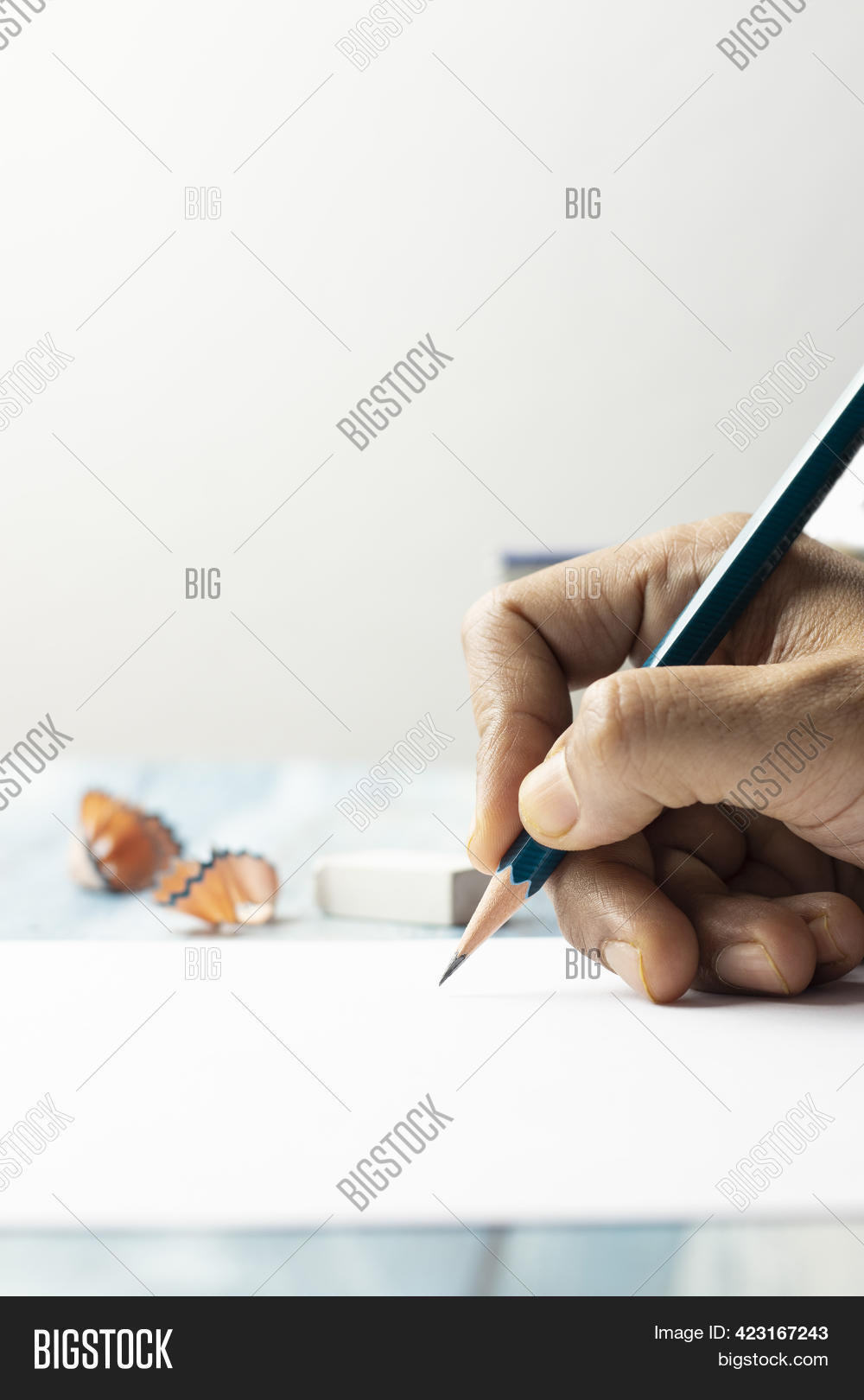 Close View Hand Pencil Image & Photo (Free Trial) | Bigstock