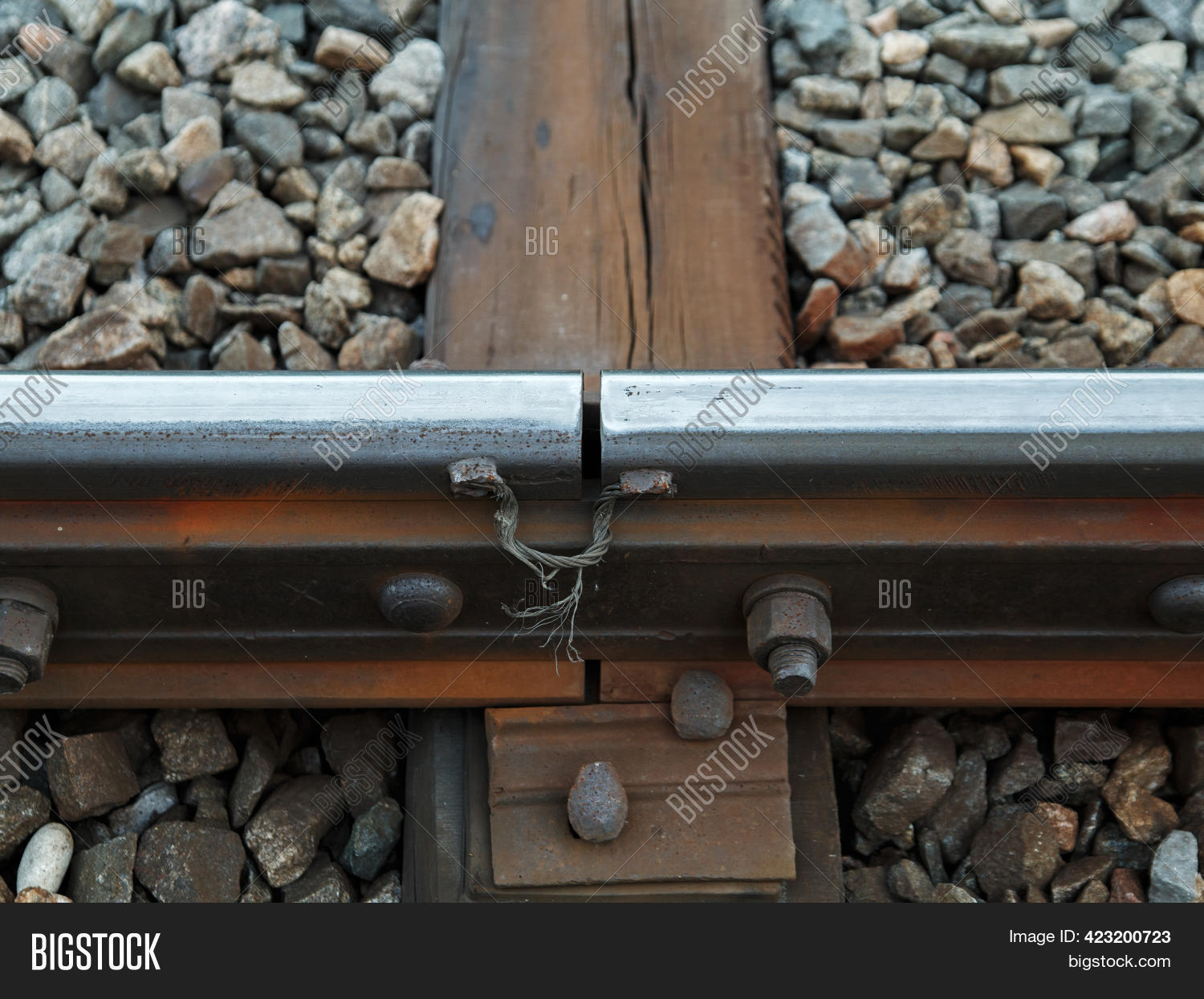 Junction Two Rails On Image & Photo (Free Trial) | Bigstock