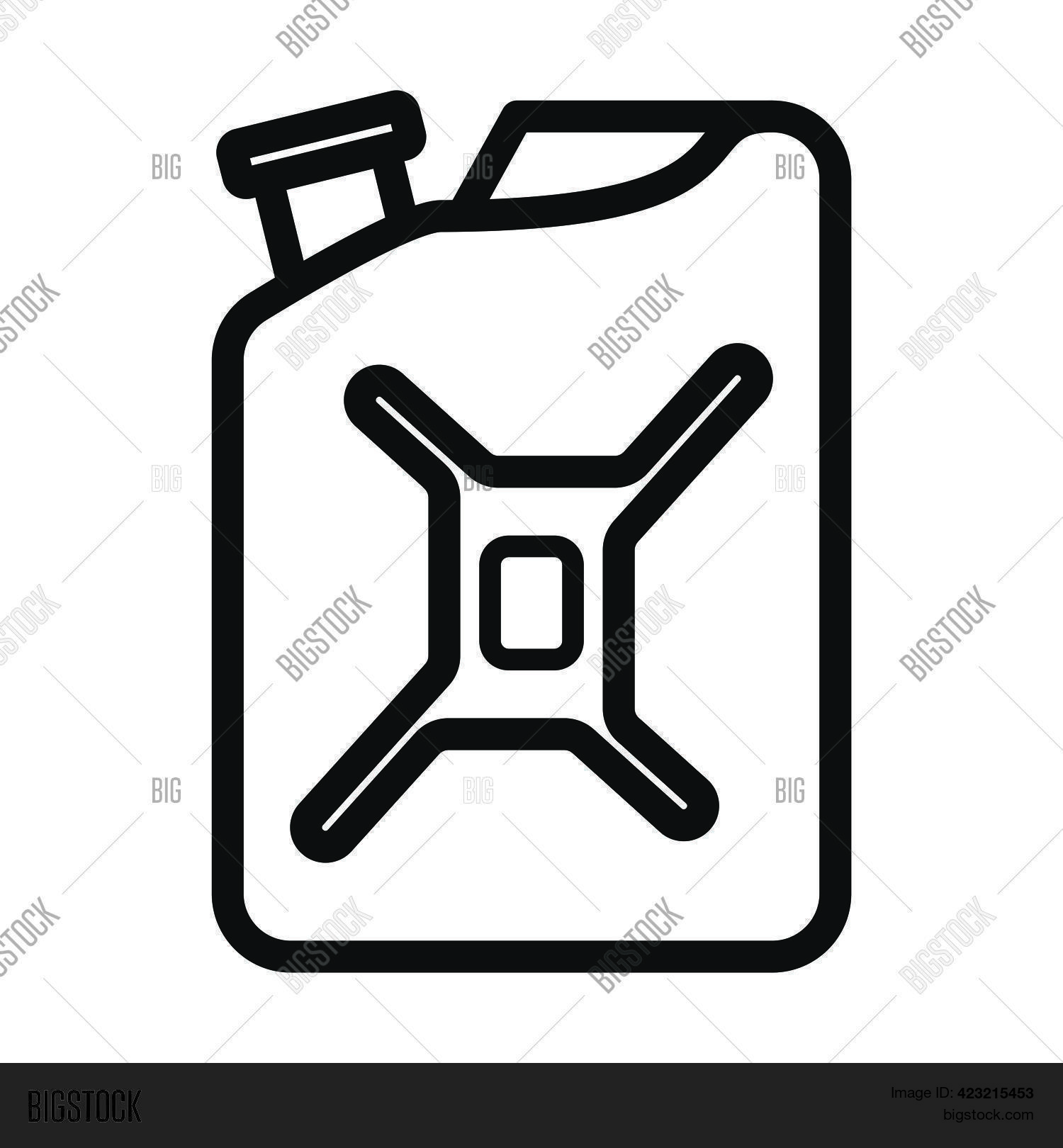 Fuel Canister Icon. Vector & Photo (Free Trial) | Bigstock