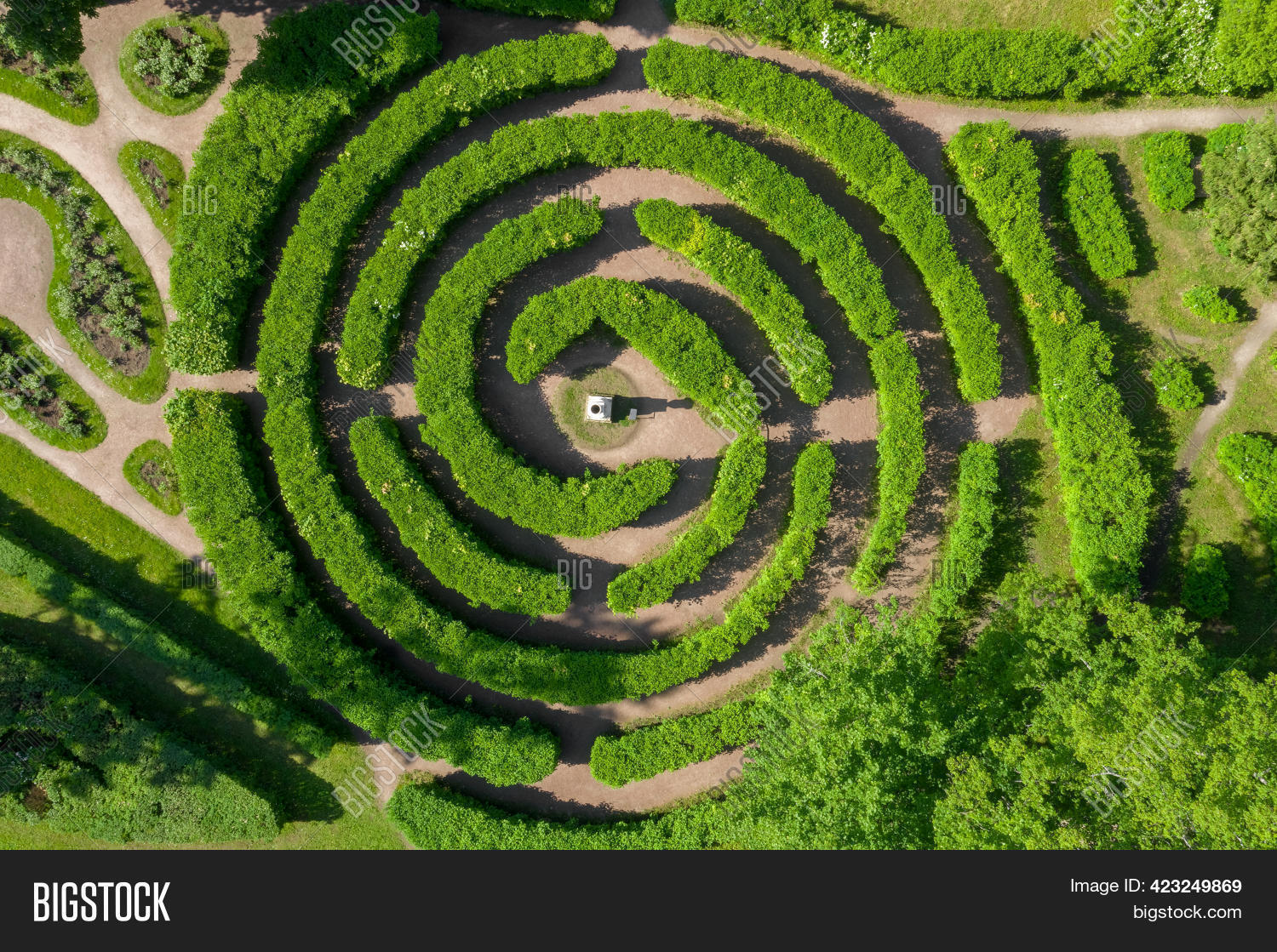 Aerial View Labyrinth Image & Photo (Free Trial) | Bigstock