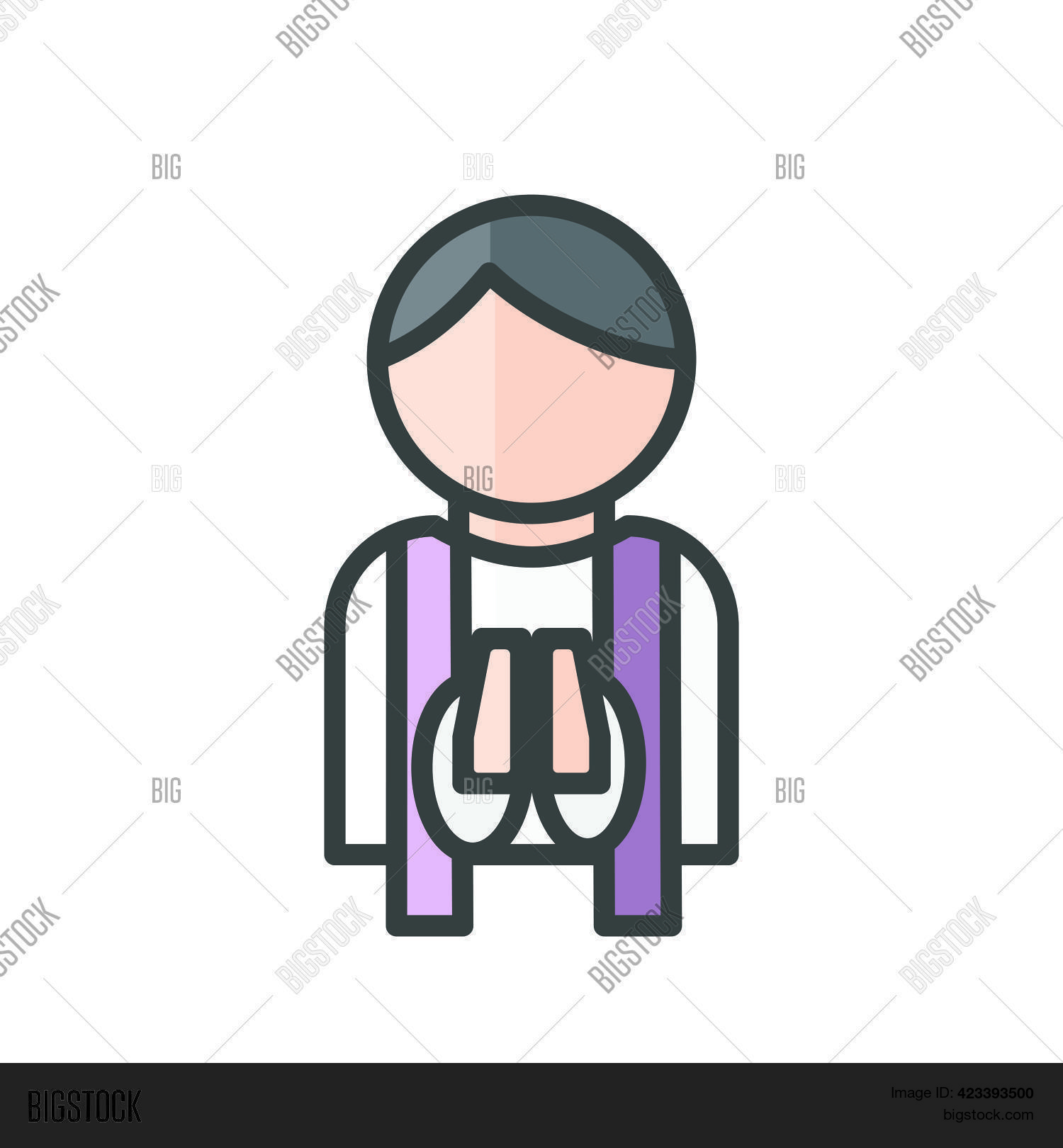 Priest Avatar. Vector & Photo (Free Trial) | Bigstock