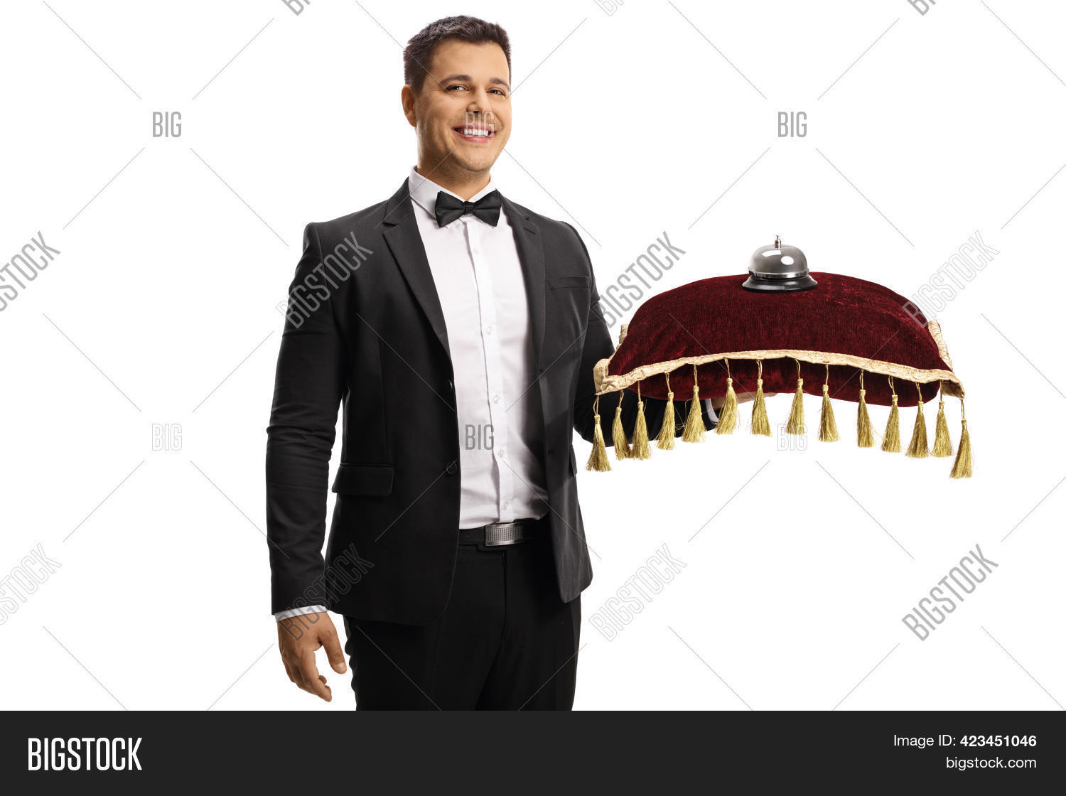 Bellboy Holding Red Image & Photo (Free Trial) | Bigstock