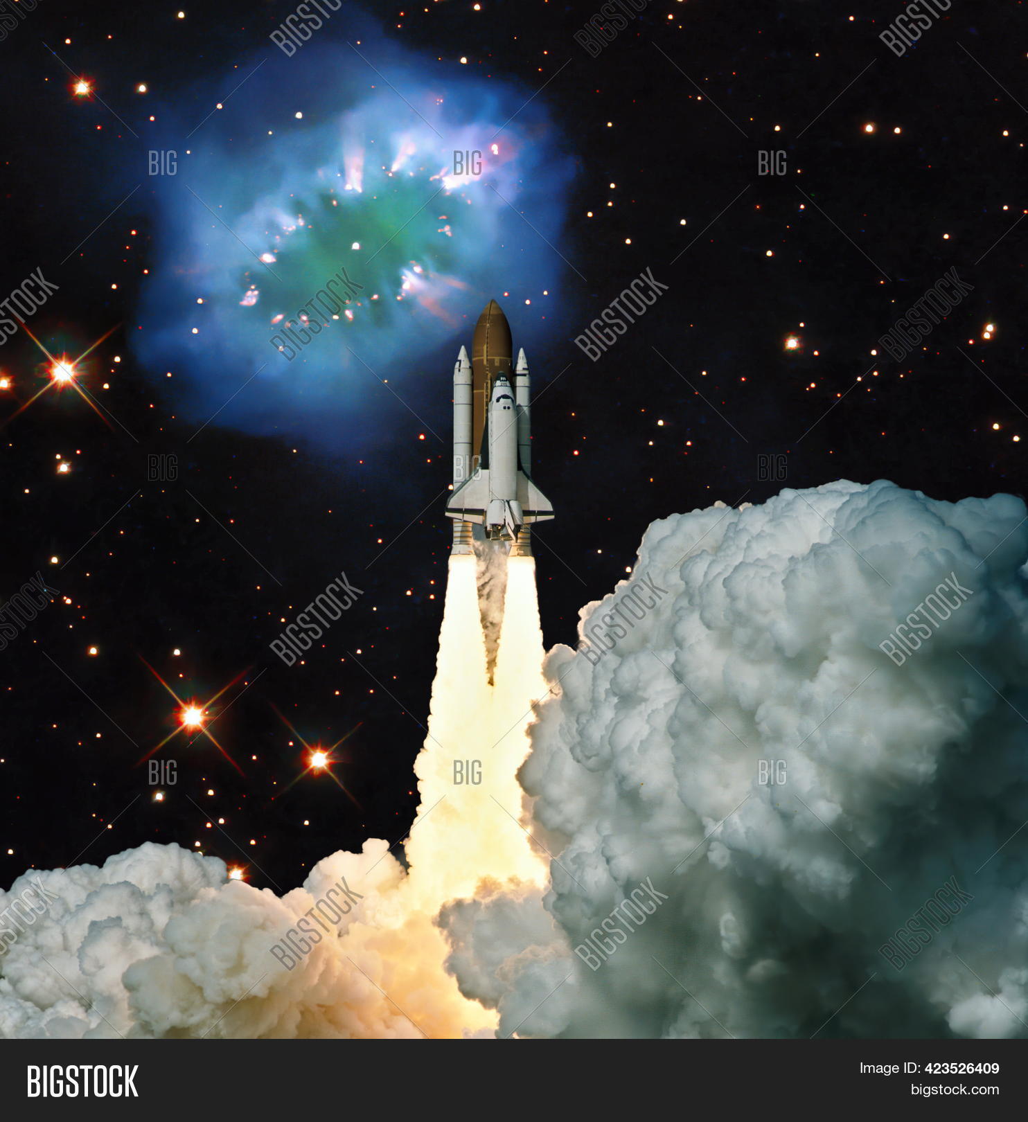 Spaceship Takes Off Image & Photo (Free Trial) | Bigstock