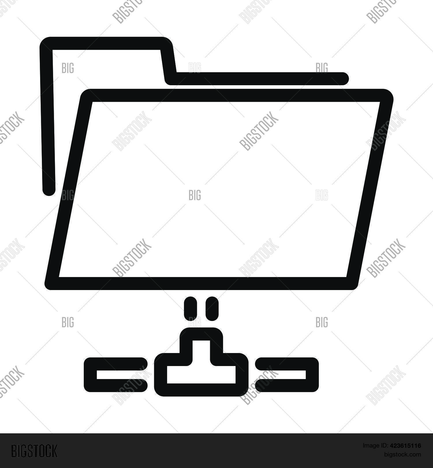 Shared Folder Icon. Vector & Photo (Free Trial) | Bigstock