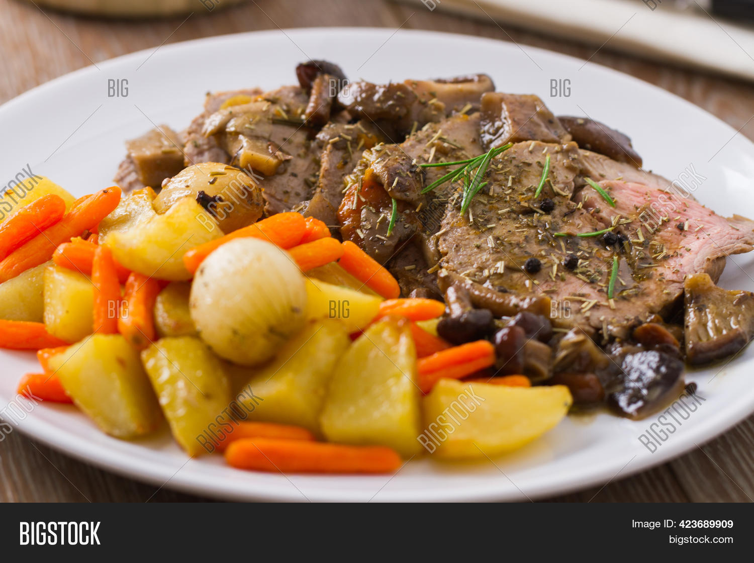 Roast Beef Potatoes Image & Photo (Free Trial) | Bigstock