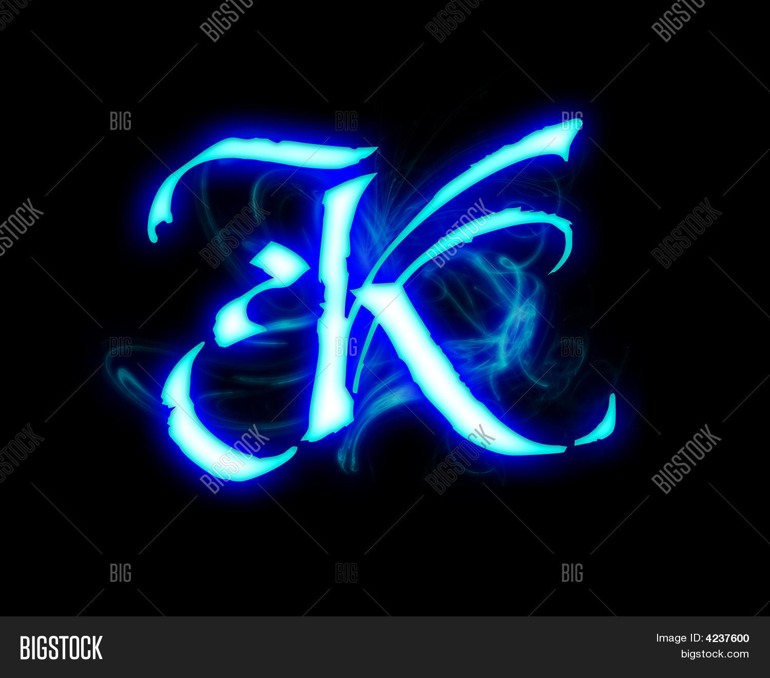 Blue Flame Magic Font Image & Photo (Free Trial) | Bigstock
