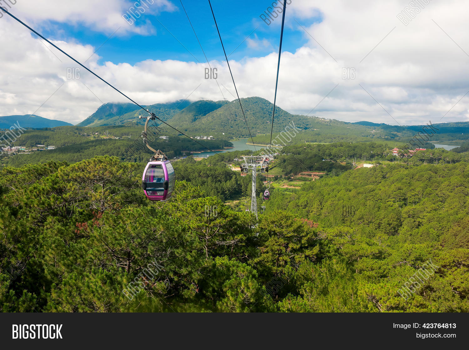 Cable Car Landscape Image & Photo (Free Trial) | Bigstock