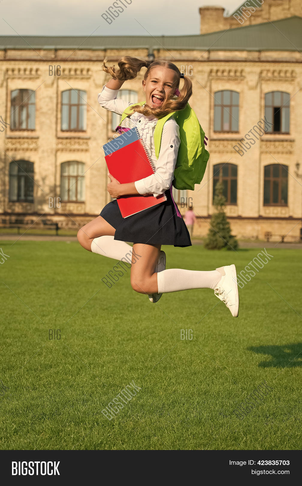 Cute Girl Jump Image & Photo (Free Trial) | Bigstock